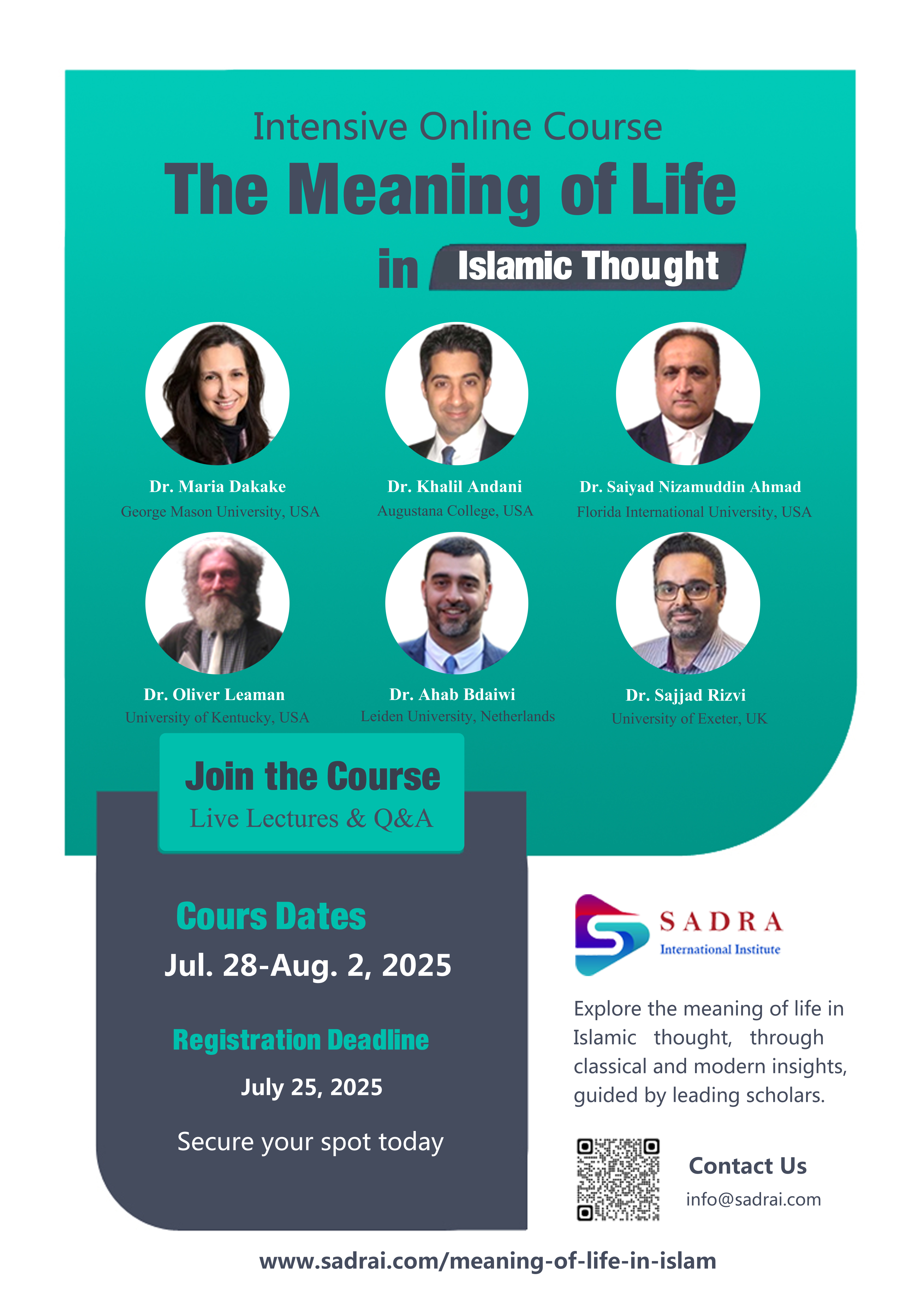 The Meaning of Life in Islamic Thought – Sadra International Institute